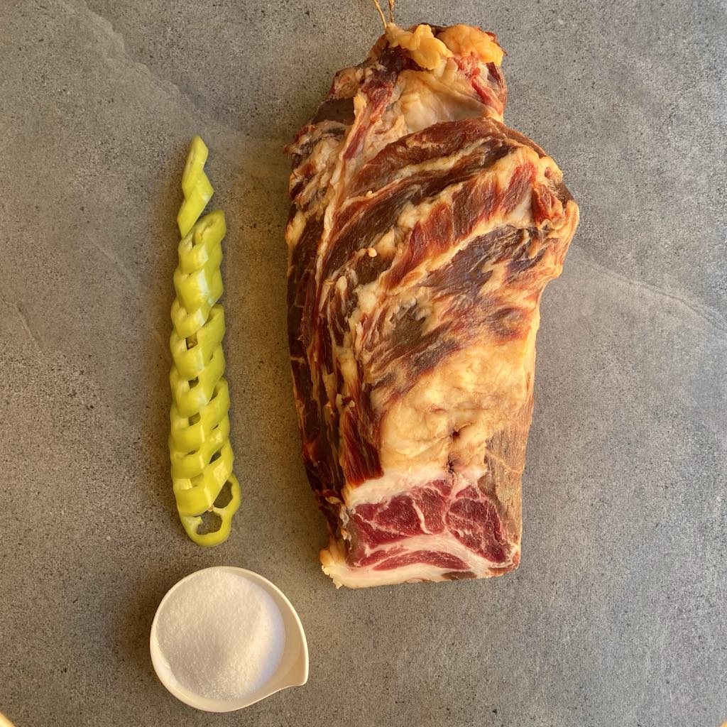 Mangalica füstölt sertés tarja - kézműves termék - 3kg/db - Bácska Ízei